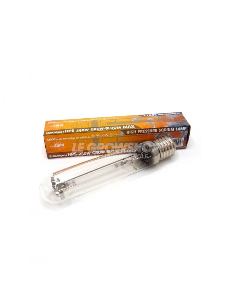 Ampoule HPS 250W Grow Bloom Max de Pure Light